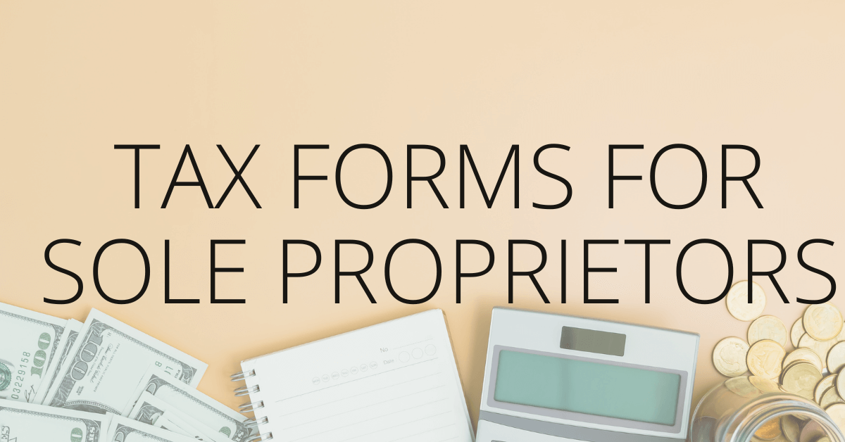 Sole Proprietorship + Tax Forms - Paper and Spark